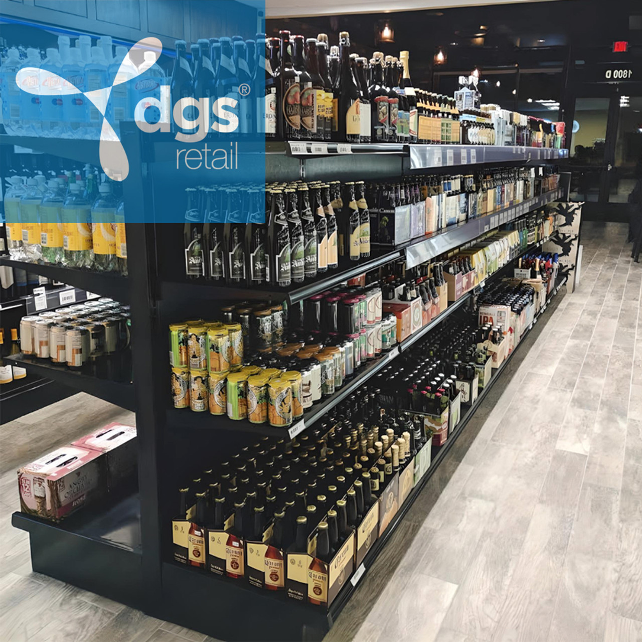 Lozier Island Gondola Shelving Unit With 8 Shelves | DGS Retail