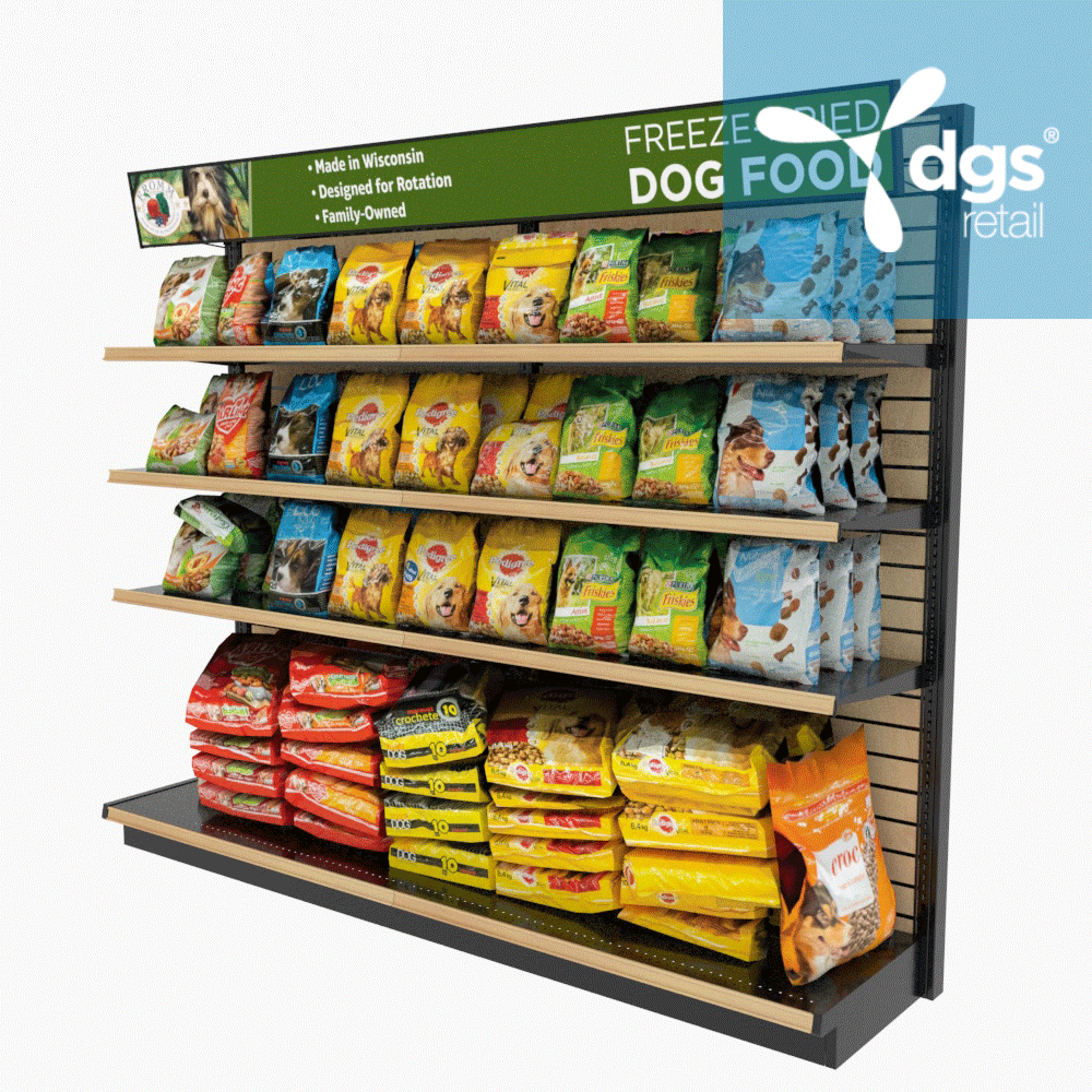 Real Wood Slatwall Wall Display 36W 84H 25D | DGS Retail