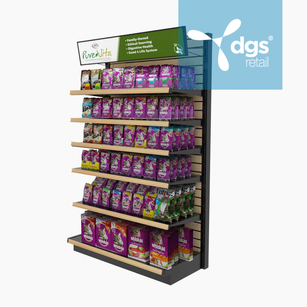 Showcase Slatwall Wall Display 36W 84H 25D | DGS Retail