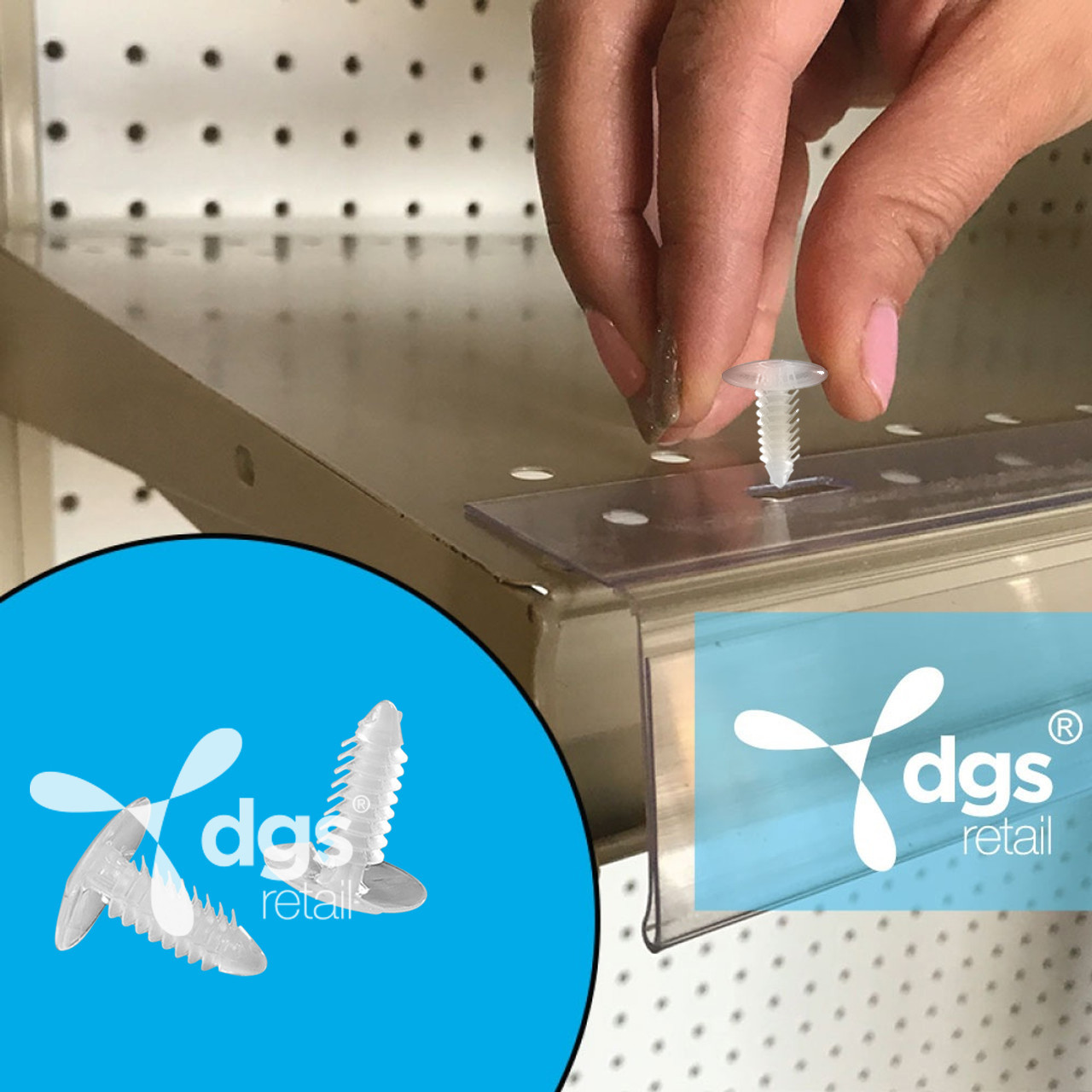 Clear Plastic Christmas Tree Fastener Clip Push Pins On Sale | DGS Retail