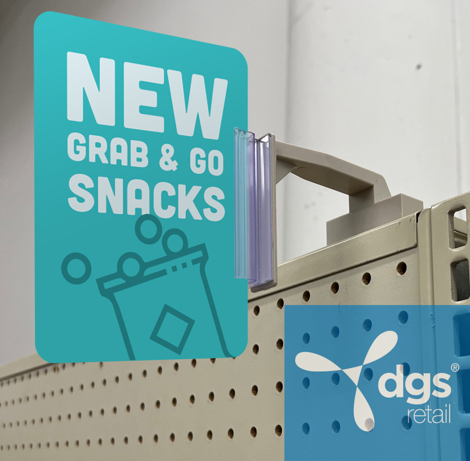 Paddy Clip Beige Magnetic Sign Holder for Gondola Shelving - Add Retail ...