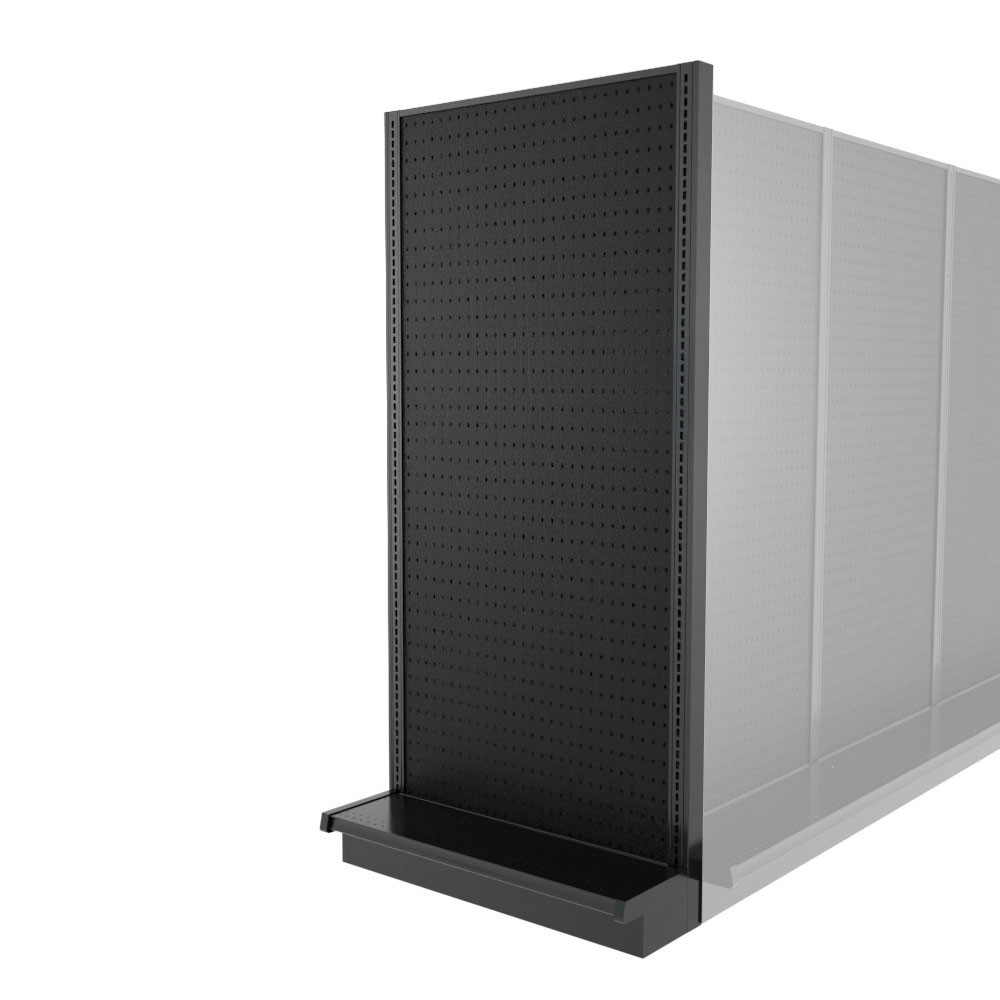 Lozier Shelving End Cap Unit, Black 36W 78H 13D| DGS Retail