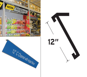 Retail Signage | C Channel Sign Holders | Plastic J Channels
