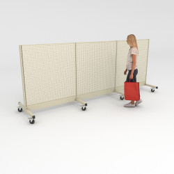 Mobile Gondola Shelving | Retail End Decks with Casters | DGS Retail