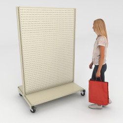 Mobile Gondola Shelving | Retail End Decks with Casters | DGS Retail
