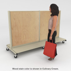 Mobile Gondola Shelving | Retail End Decks with Casters | DGS Retail