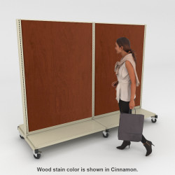 Mobile Gondola Shelving | Retail End Decks with Casters | DGS Retail