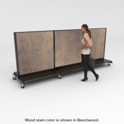 Mobile Gondola Shelving | Retail End Decks with Casters | DGS Retail