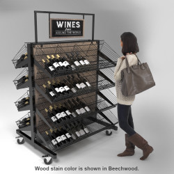 Mobile Gondola Shelving | Retail End Decks with Casters | DGS Retail