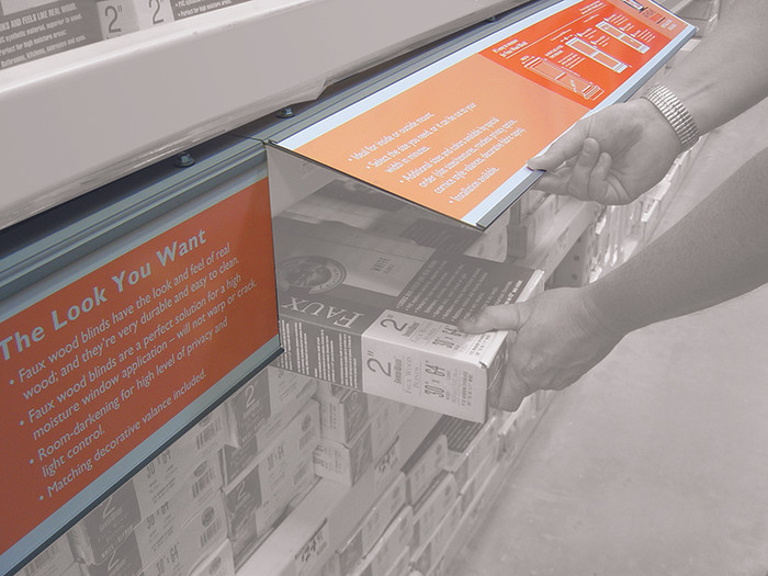 Pallet Rack Sign C-Channels | Warehouse Location Signs | DGS Retail