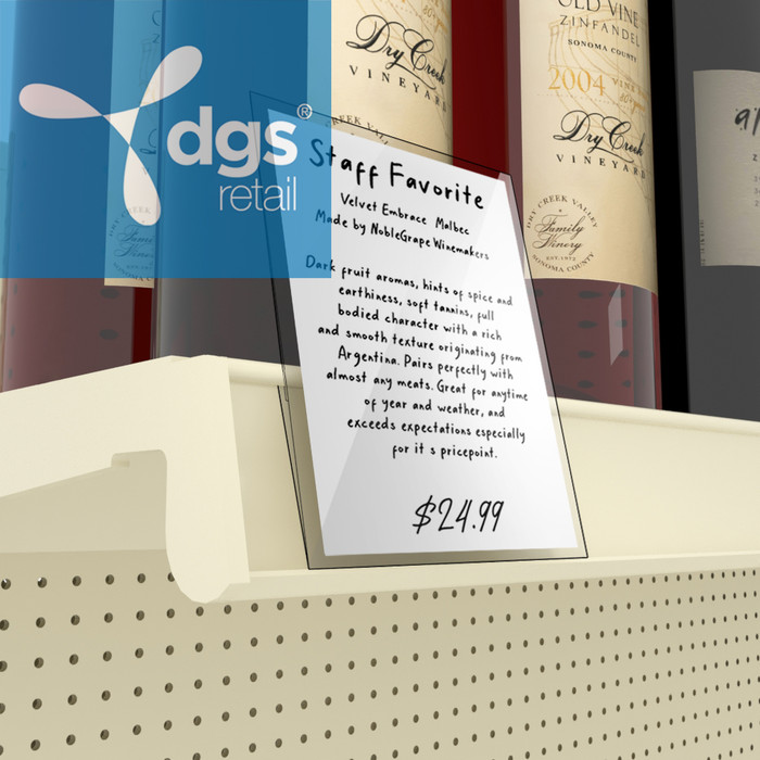 VinoVue™ Plastic Display Sleeve & Wine Shelf Talker Templates ...