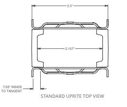 Lozier Shelving Parts | 72" Upright Platinum | DGS Retail