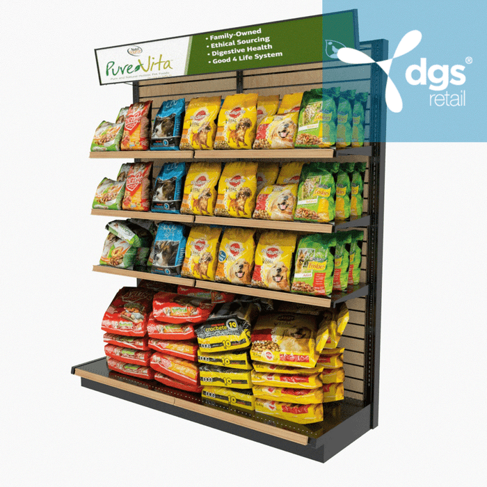 Natural Wood Slatwall Wall Display 36W 84H 25D | DGS Retail