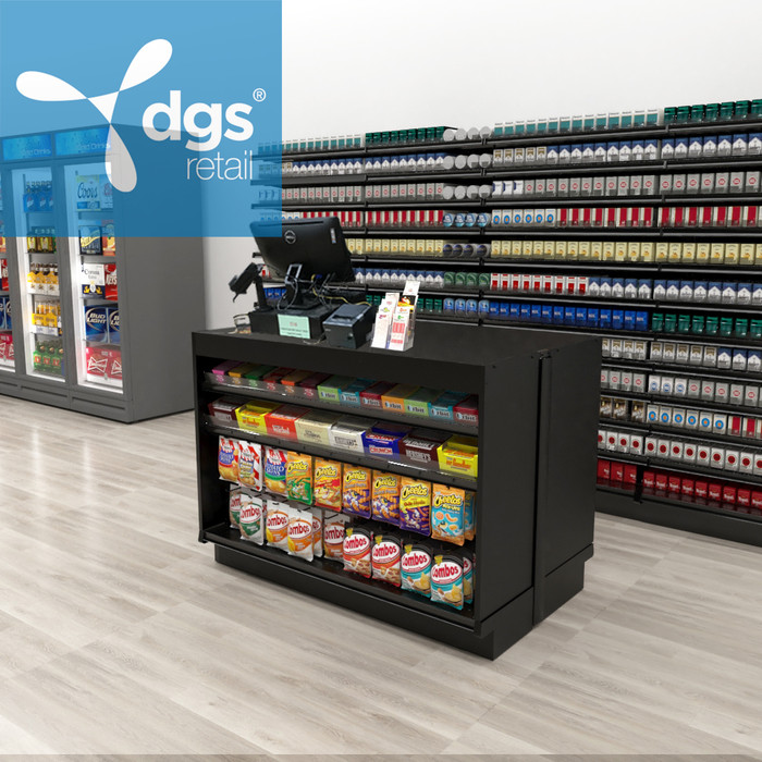 Heavy-Duty Lozier Gondola Checkout Counter & Cash Wraps | DGS Retail
