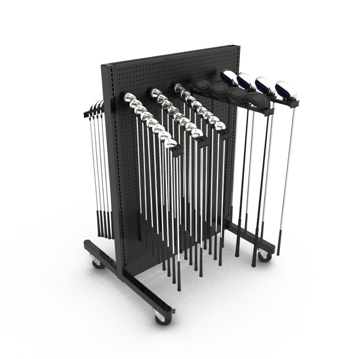 ClubExhibit™ Essential Rolling Rack: Modern & Budget-Friendly Golf Club ...