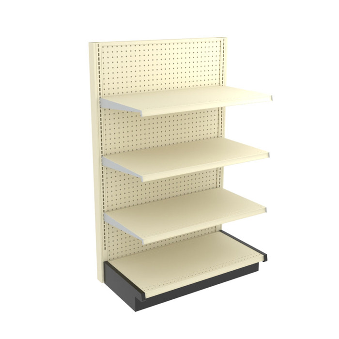 Lozier Wall Gondola Shelving Unit with 4 Shelves 36W 60H 19D - DGS Retail
