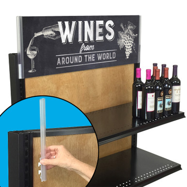 Economical Retail Sign Holders For Gondola Toppers On Sale | DGS Retail