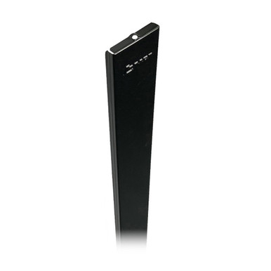 Lozier Shelving Parts | 72" Black T-Leg Upright End Trim | DGS Retail