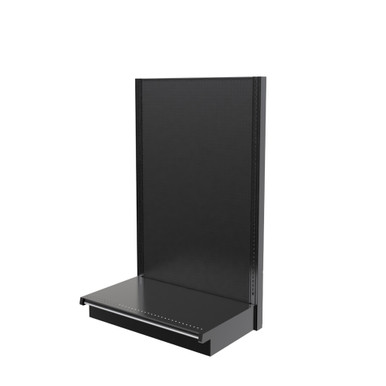 Lozier Gondola Shelving Wall Display - Black | DGS Retail