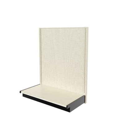 Lozier Gondola Shelving Single Sided | Platinum 48W 60H 25D | DGS Retail