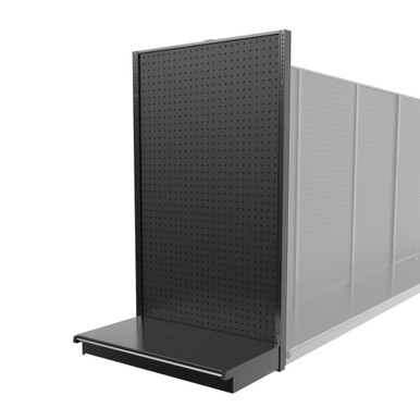 Lozier Gondola Shelving End Cap Black 48W 84H 16D | DGS Retail
