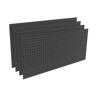 Lozier Shelving Parts | 24" Pegboard Back Panel - Black | DGS Retail