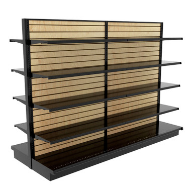 72" High x 8 ft Island Double-Sided Slatwall Gondola - Space-Saving ...