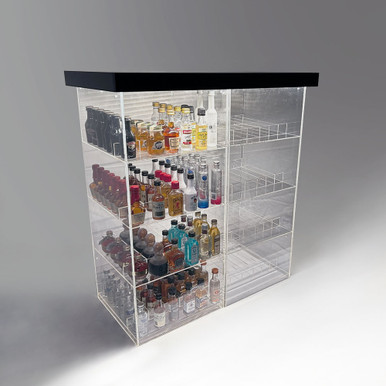 StoreBright LED: 24" Wide LED Mini Liquor Display Case for C-Store Checkout
