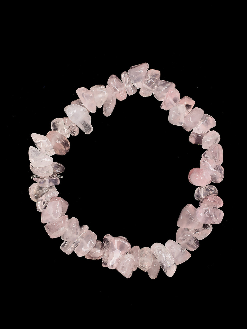Rose Quartz Chip Bracelet - Exquisite Crystals