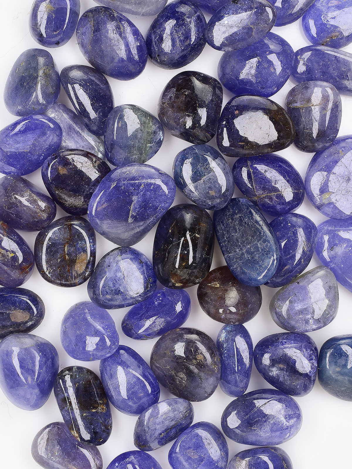 Tanzanite Tumbled Stones - Exquisite Crystals