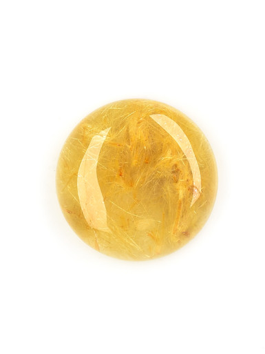 Gold Rutile in Quartz 20mm Cab - We Choose - Exquisite Crystals