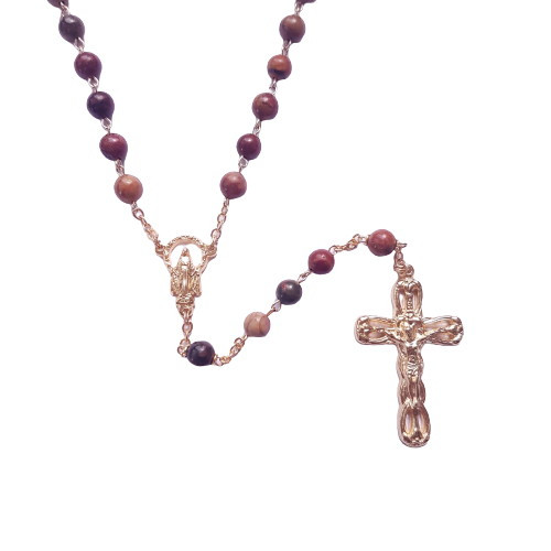 Rosary: Picasso Jasper - The Square Gift Store