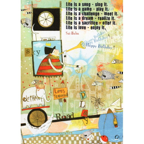 Card: Happy Birthday - Life Is ... - The Square Gift Store