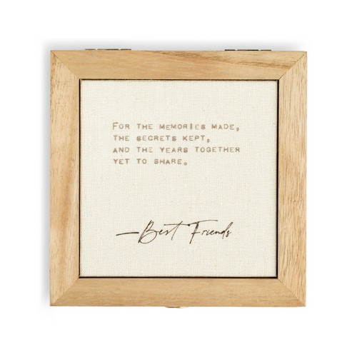 Wooden Keepsake Box: Best Friends - The Square Gift Store