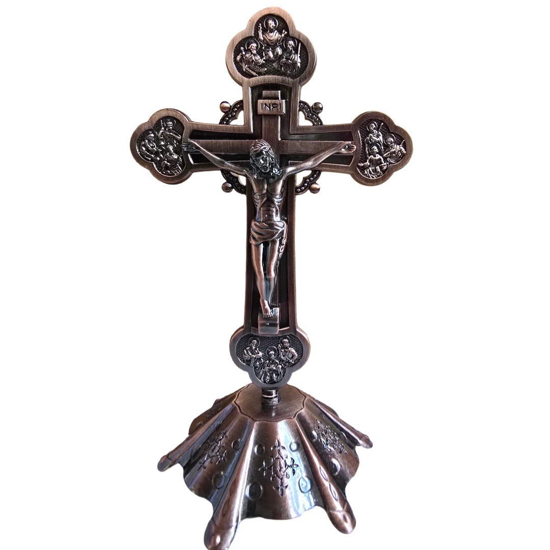 Apostles Crucifix - Copper (13cmx9.5cm) - The Square Gift Store