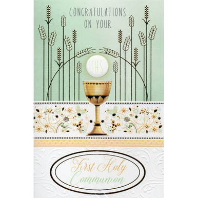 Card: Congratulations on Your First Holy Communion - The Square Gift Store