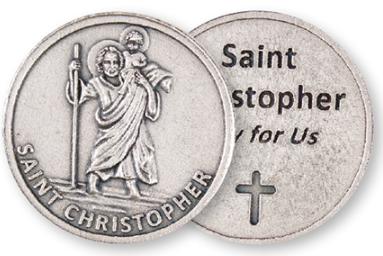 Pocket Token: St Christopher - (33mm) - The Square Gift Store