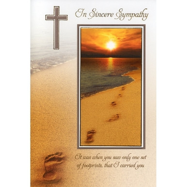 Card: Sympathy Footprints - The Square Gift Store
