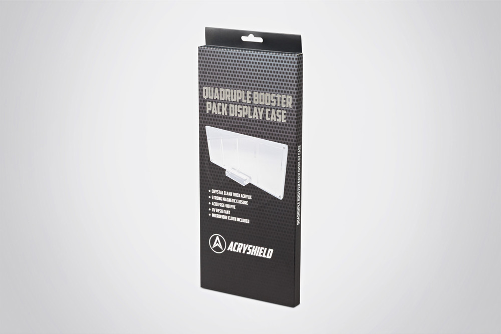 Quadruple Booster Pack Display Case incl. Stand - Palms Off Gaming ...
