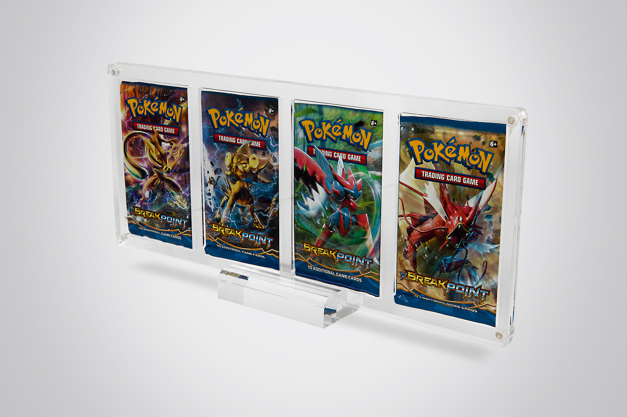 Quadruple Booster Pack Display Case incl. Stand - Palms Off Gaming ...