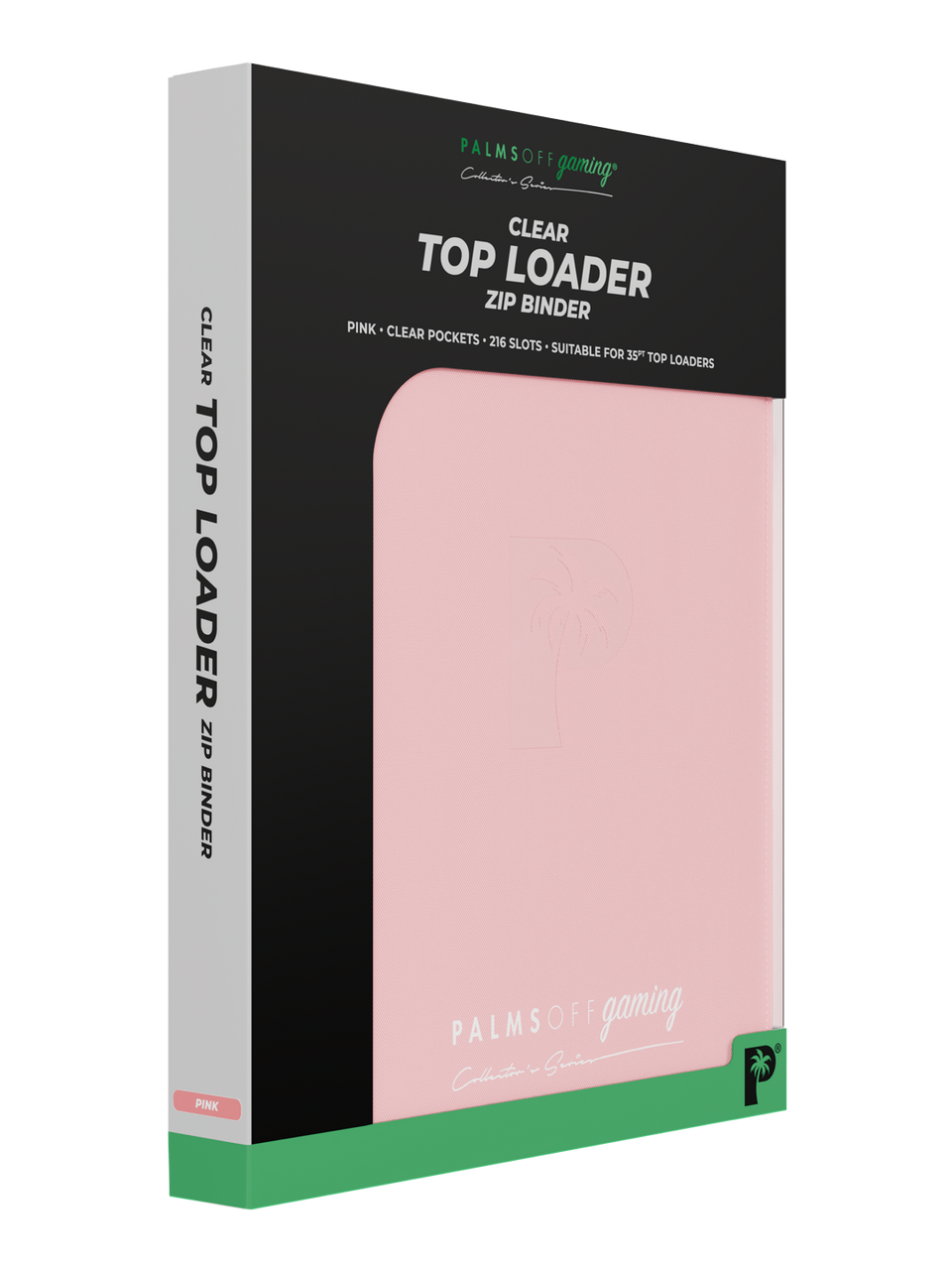Collector's Series 9 Pocket Top Loader Zip Binder - Pink