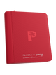 Collector's Series 4 Pocket Top Loader Zip Binder - Red