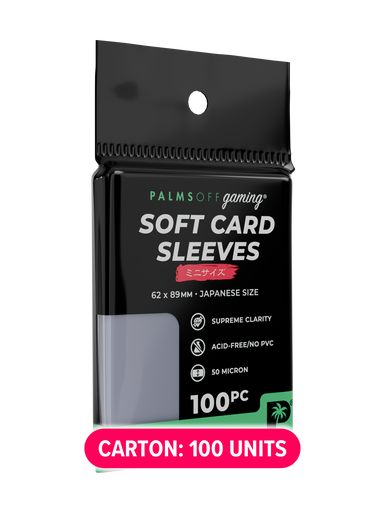 Case of Soft Card Sleeves - Japanese Size - 100 units