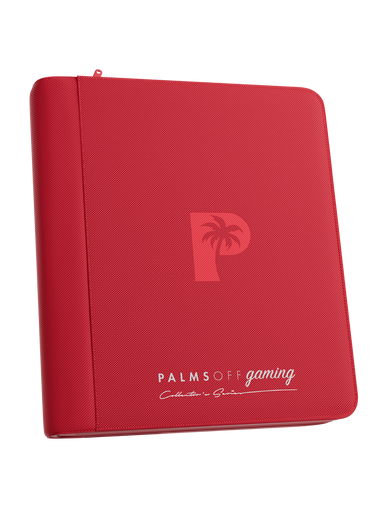 Collector's Series 4 Pocket Top Loader Zip Binder - Red
