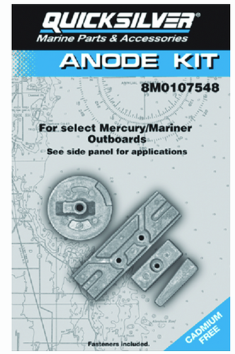 New OEM Quicksilver / Mercury/Mariner/Force Anode Kit OEM # 710-97 ...