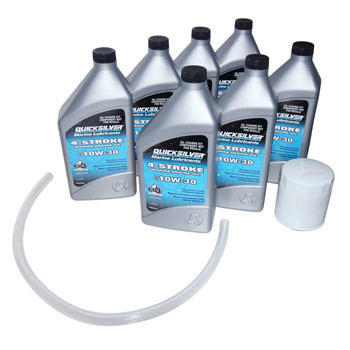 New OEM Mercury Marine Oil Change Kit – Fits V6 & V8 175–300 HP 4-Stroke Outboards – Replaces ...
