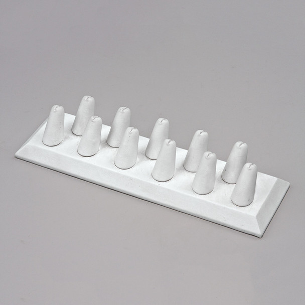 5 Ring Finger Leatherette Display 6"x 2 1/4"x 2 1/8"