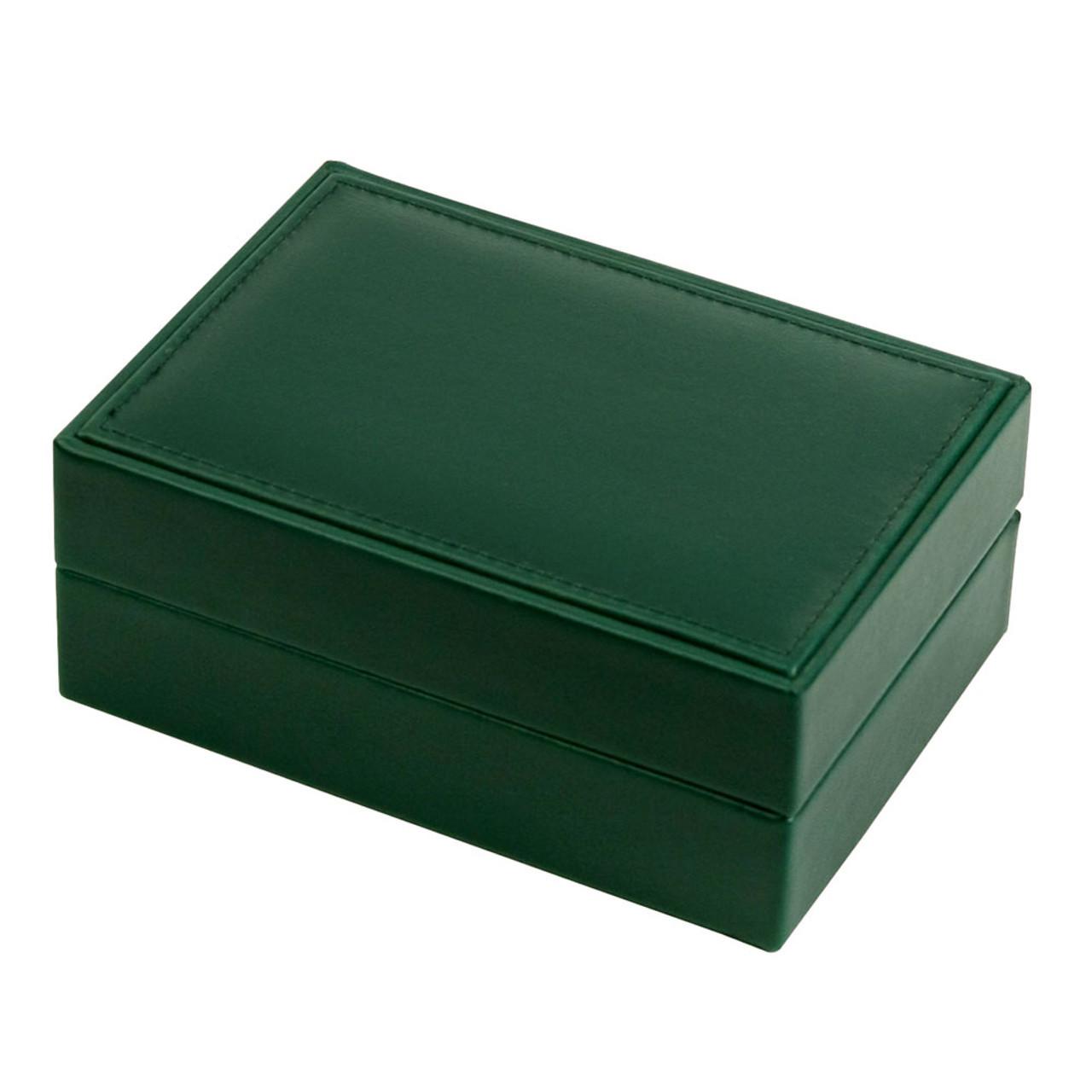 5"x4" Deluxe Green Watch Box WB102L-DG