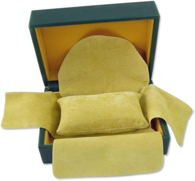 5"x4" Deluxe Green Watch Box WB102L-DG