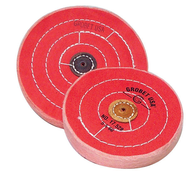 Leather Center Orange Stitched Buff